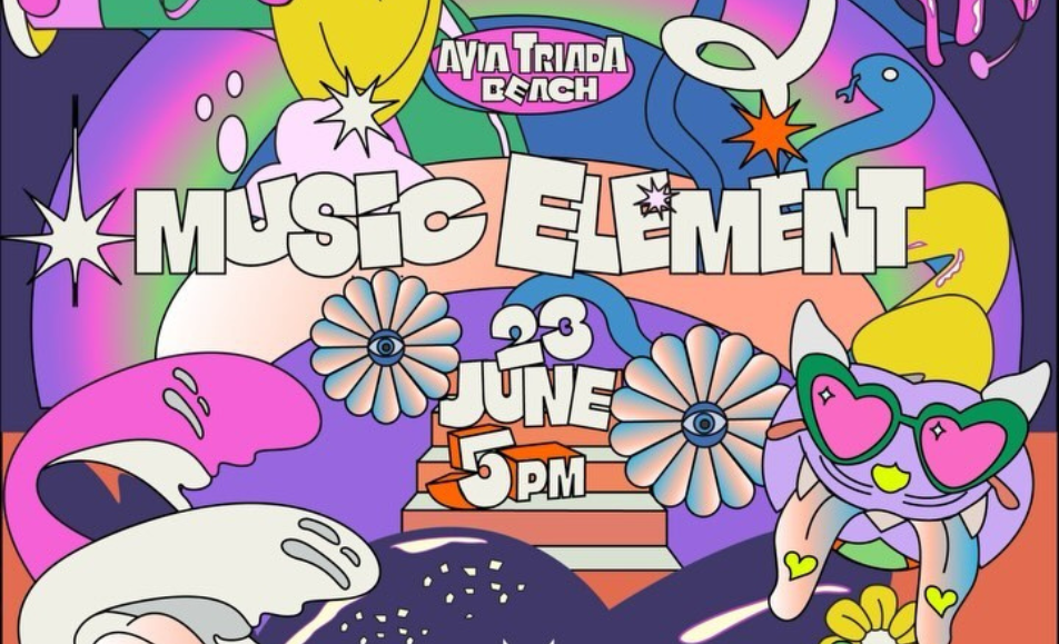 Music Element at Ayia Triada Beach - Rave Pulse